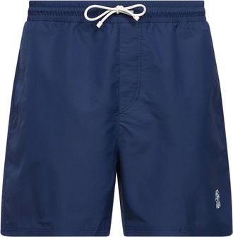 Brunello Cucinelli Homme, Maillots de bain, Bleu, Taille: S Logo-Detail Swim Shorts