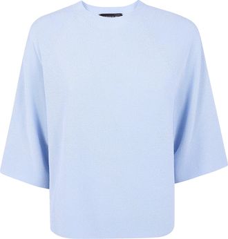 Fabiana Filippi Cropped Round Neck Sweater