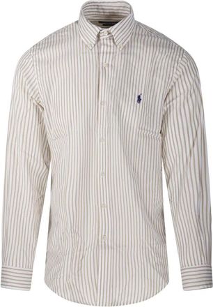 Ralph Lauren Homme, Chemises, Multicolore, Taille: XL Chemise Broadcloth Ray&eacute;e Coupe Personnalis&eacute;e