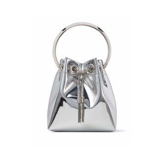 Jimmy Choo London Stilvolle Metallic Tasche - - Bags - Damen - Grau - ONE SIZE