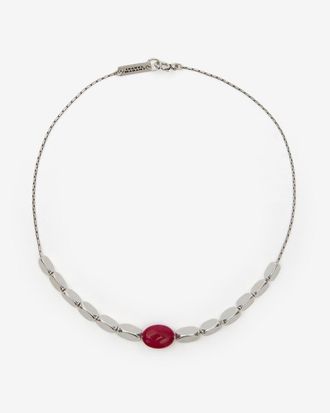 Isabel Marant Ras Du Cou Leotie - Femme - Rose Fuschia Et Argent&eacute; - - Isabel Marant