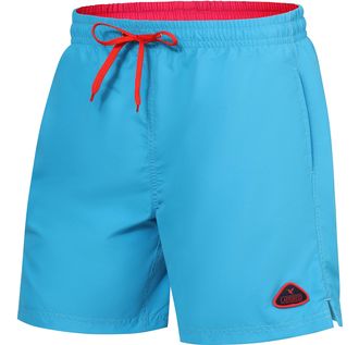 Ladeheid Herren Badehose Badeshorts Schwimmhose Bademode Strandmode LAZA1002 (Azurblau Korallenrot, 6XL)