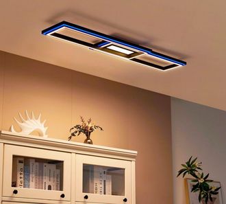 Lucande [GEBRAUCHT] B-Ware Lucande Deckenleuchte Deckenlampe Led Smart Tjado Schwarz Dimmbar Rgb Cct