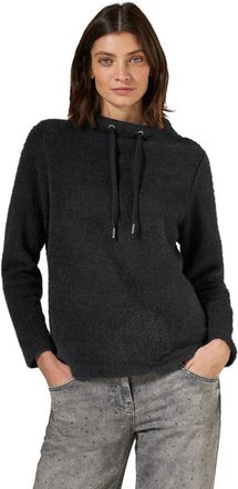 Cecil Damen B322479 Federgarn Shirt, Schwarz, M EU