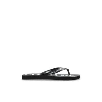 Versace Jeans Couture Homme, Chaussures, Noir, Taille: 44 EU Tongs en caoutchouc avec logo