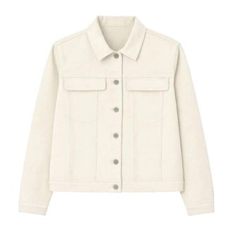 2-Biz Denim Jacket - - Jackets - Damen - Beige - 2XL