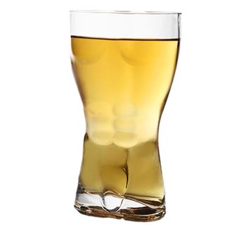 Generico Becher mit neuartiger K&ouml;rperform: Bierbecher f&uuml;r Whisky, Mehrzweckbecher, Partybecher, lustiges Accessoire f&uuml;r Bar | Einzigartiges Kristalldesign f&uuml;r 