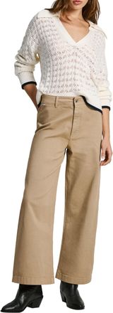 Pepe Jeans London Damen Tania Hose, Braun (Dark Stone Beige), 27 W/30 L