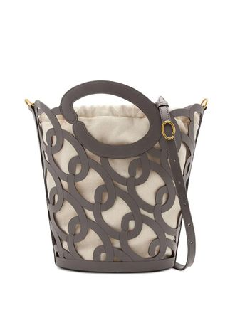 Oscar De La Renta Handtasche aus Leder - Grau