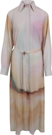 Nanushka Femme, Robes, Rose, Taille: 36 FR Robe chemise en viscose froiss&eacute;e
