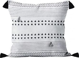 Soleil d'Ocre Kissen, Baumwolle, Weiß, 40 x 40 cm