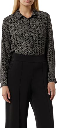 Comma Viskose-Bluse mit All-Over-Print