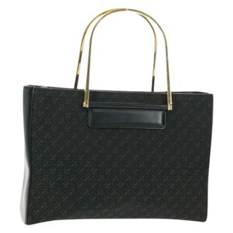 Loewe Sac &agrave; main en toile Pre-owned - Femme - Pre-owned - Noir - Taille: ONE Size