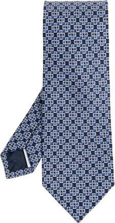 Ferragamo Homme, Accessoires, Bleu, Taille: ONE Size Brando Silk Tie