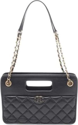 Chanel Sac &agrave; main vintage doccasion - Femme - Pre-owned - Noir - Taille: ONE Size