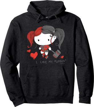 DC Comics Justice League Harley Quinn I love My Puddin Pullover Hoodie