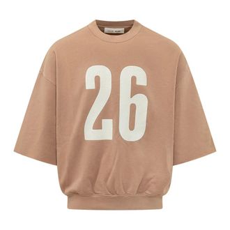 Fear of God Homme, Sweatshirts et sweats &agrave; capuche, Brun, Taille: S Manche 3/4 Col Rond