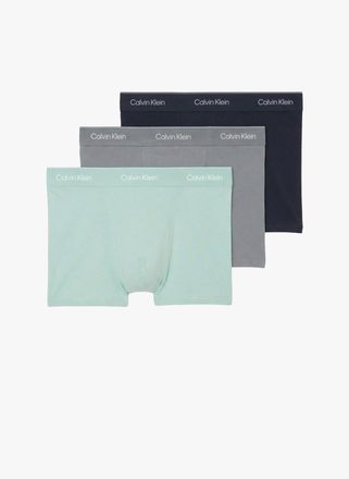 Calvin Klein Lot de 3 boxers en coton m&eacute;lang&eacute;