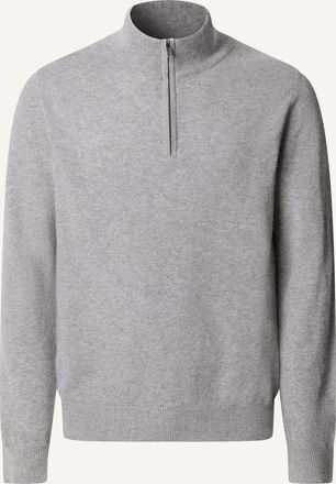Hackett Pullover Merino Cash Mix Hzip grau