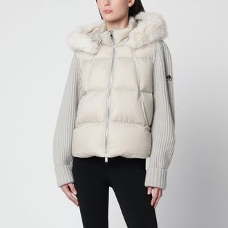 Moose Knuckles Alabaster Everest down jacket in nylon and wool
