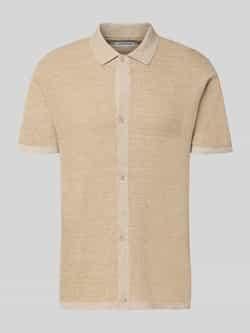Jack & Jones Regular Fit Freizeithemd mit Polokragen und Knopfleiste
