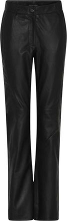 Bruuns Bazaar Pantalon en cuir SoftiBBLiara - Femme - Pantalons - Noir - Taille: 42 FR