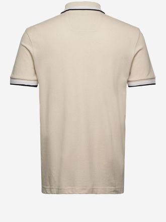 HUGO BOSS Mens Polo Shirt Cotton Piqu&eacute; Light Beige T-shirts And Polos