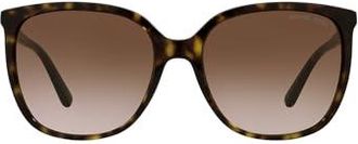 Michael Kors Lunettes de Soleil ANAHEIM MK 2137U Dark Havana/Brown Shaded 57/18/140 femme