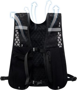 Generic Laufweste Trinksystem - Reflektierende Hydratations Brusttasche f&uuml;r Cycling und Running | Leichter Laufbeutel mit 500 ml Flaschenfach | Unisex Sport W
