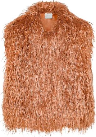Forte_Forte Femme, Vestes, Brun, Taille: 40 FR Gilet en &eacute;co-fourrure