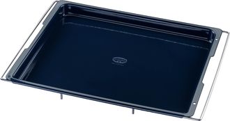 Dr. Oetker Backblech Back-Liebe Emaille - Schnitt- & kratzfestes Blech passend für jeden Backofen mit Emaille & Antihaft-Beschichtung - Verstellbares Backofenble