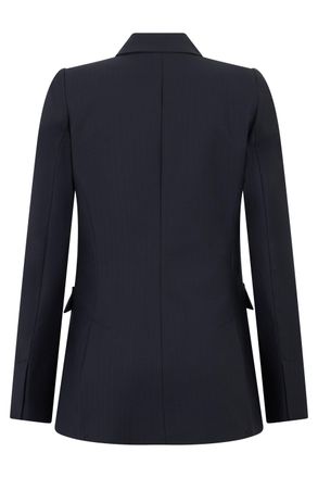 Pinko Womens Striped Jacket Deep Navy Polyester Blazers