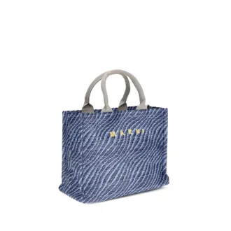 Marni Womens Blue Nylon Shoulder Bag