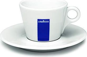 LavAzza Tasses Cappuccino 160 ml - Lot de 6 Tasses en Porcelaine Sans Sous-Tasses