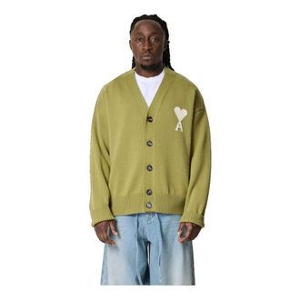 Ami Cardigans - - Knitwear - Herren - Gr&uuml;n - S