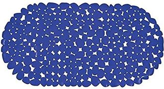 MSV Badewannenmatte, Textil, Blau, 39 x 99cm, Blue