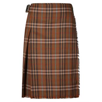 Burberry Femme, Jupes, Multicolore, Taille: 38 FR Jupe en laine brod&eacute;e
