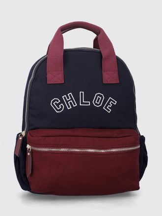 Chlo&eacute; Rucksack von f&uuml;r M&auml;dchen aus Baumwolle mit verstellbaren Tr&auml;gern und gesticktem Logo