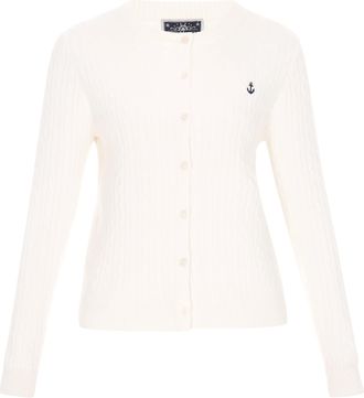 Dreimaster Dreimaster Strickjacke Frauen cremefarben