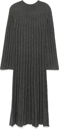 Loulou Studio Robe Maille Irma - Femme - Robes - Gris - Taille: 38 FR