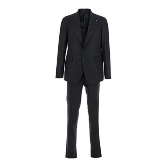 Tagliatore Einreiher-Anzug mit steigendem Revers - - Suits - Herren - Schwarzk - L