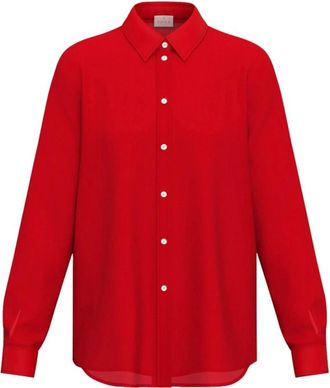 Marella Femme, Blouses et Chemises, Rouge, Taille: 36 FR Casual Shirt