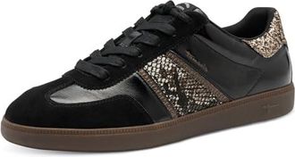 Tamaris Femme Damen Sneaker Low 1-23624-43 Basket, Black Snake, 37 EU