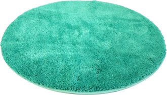 Kinzler J-10001/26 smaragd Badematte, Mikrofaser, 90 cm rund