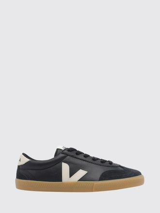 Veja Volley Low-Top-Sneaker aus O. T.-Leder mit Kontrast-Logo