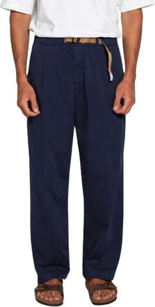 White Sand Homme, Pantalons, Bleu, Taille: M Pantalon Droit Ceintur&eacute;