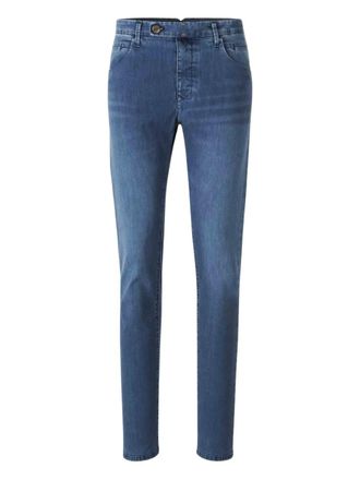 Incotex jean stretch à coupe droite - Bleu