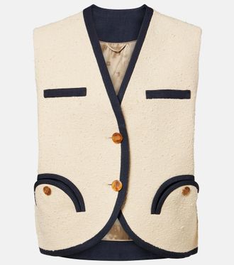 Blaz&eacute; Milano Blaz&eacute; Milano Gilet Gliss en coton m&eacute;lang&eacute;