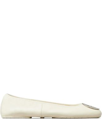 Tory Burch ballerines Reva - Tons neutres