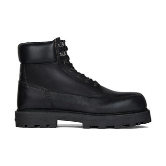 Givenchy Schwarze Stiefel mit gepolstertem Schaftrand - - Shoes - Herren - Schwarzk - 41 EU